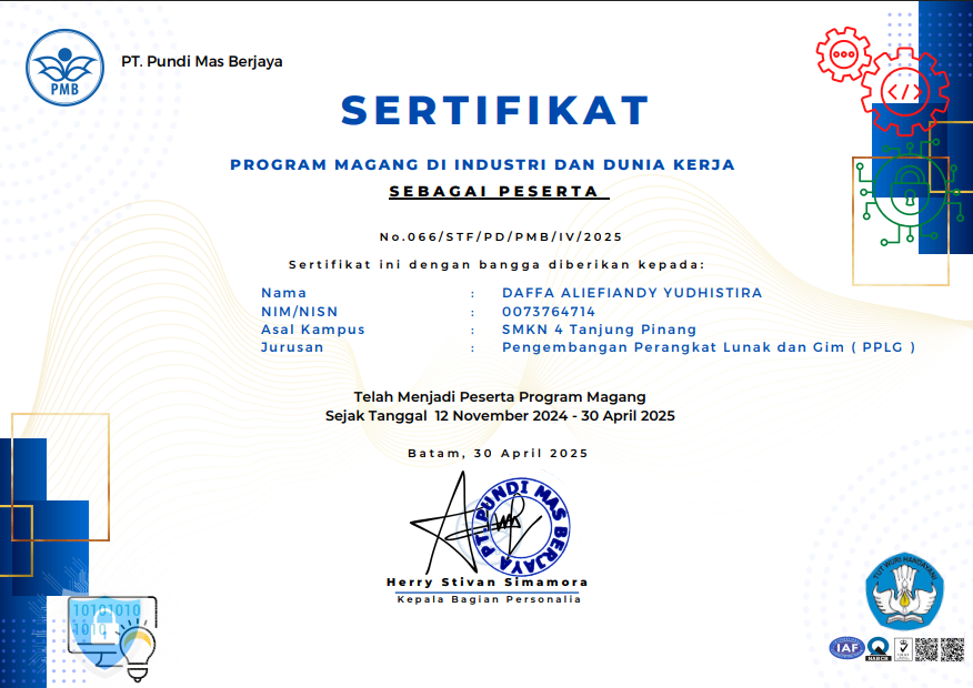 Daffa Aliefiandy Yudhistira - Expert Generalist